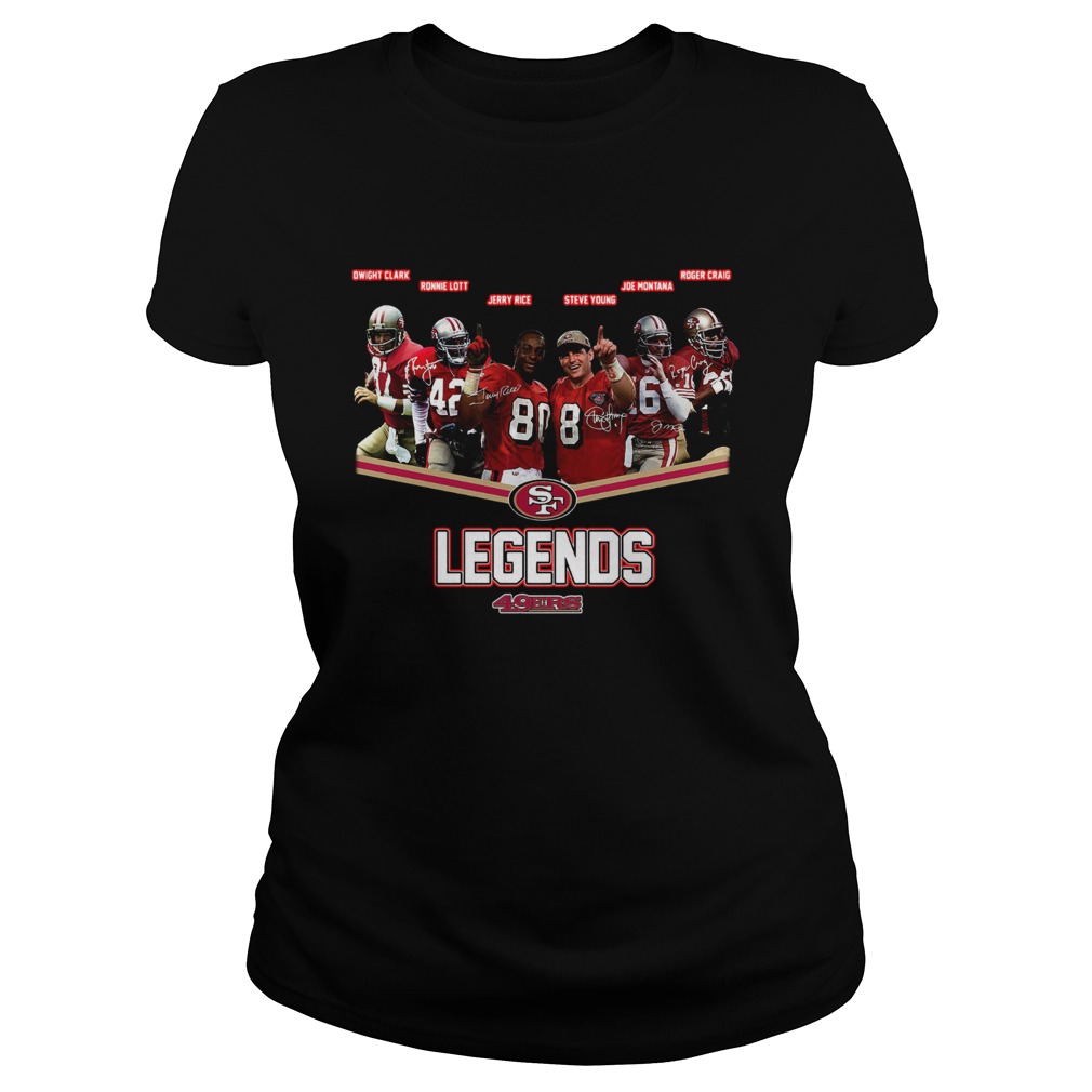Legend San Francisco 49ers Dwight Clark Ronnie Lott Jerry Rice Steve ...