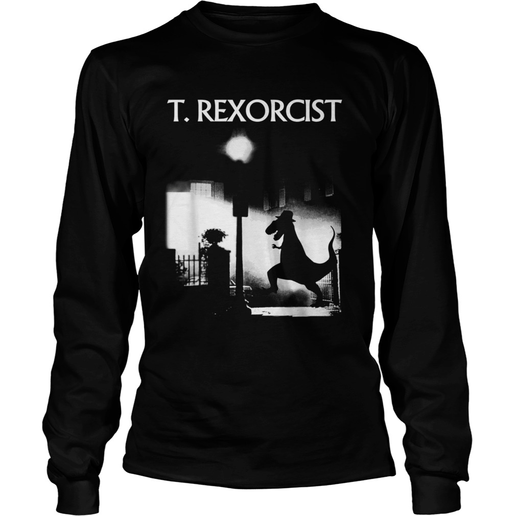 Tyrannosaurus Rex Catholic Priest Dinosaur Scary Movie LongSleeve