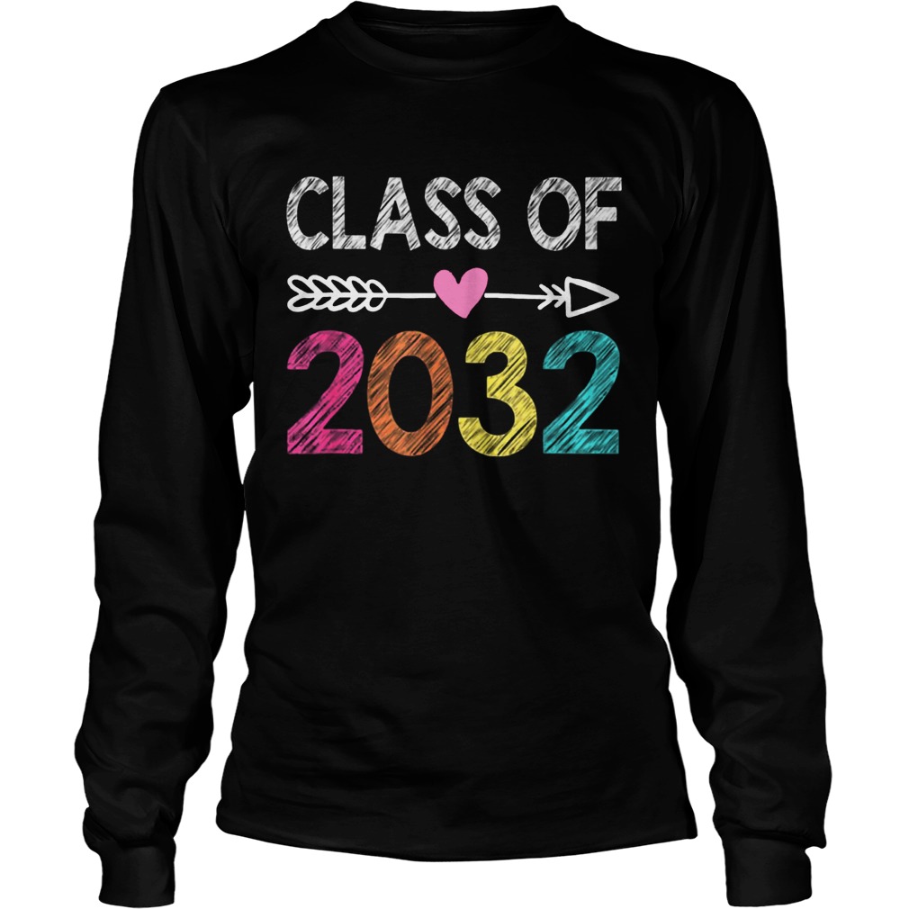 Class Of 2032 Shirt Prek Graduate Preschool Graduation Shirt LongSleeve