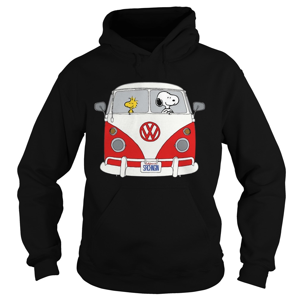 Official Snoopy and woodstock driving Hippie Volkswagen Beetle shirt ...