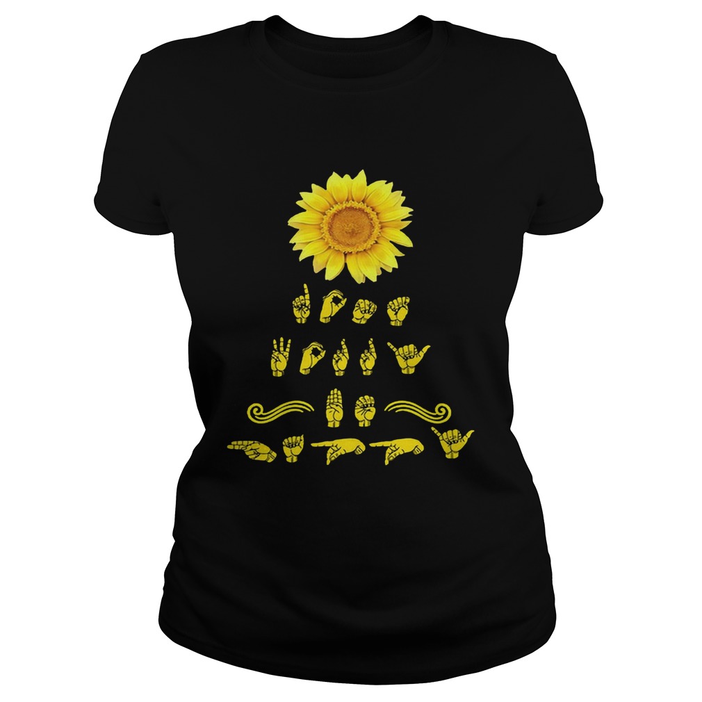 Sunflower Sign Language shirt - T Shirt Classic