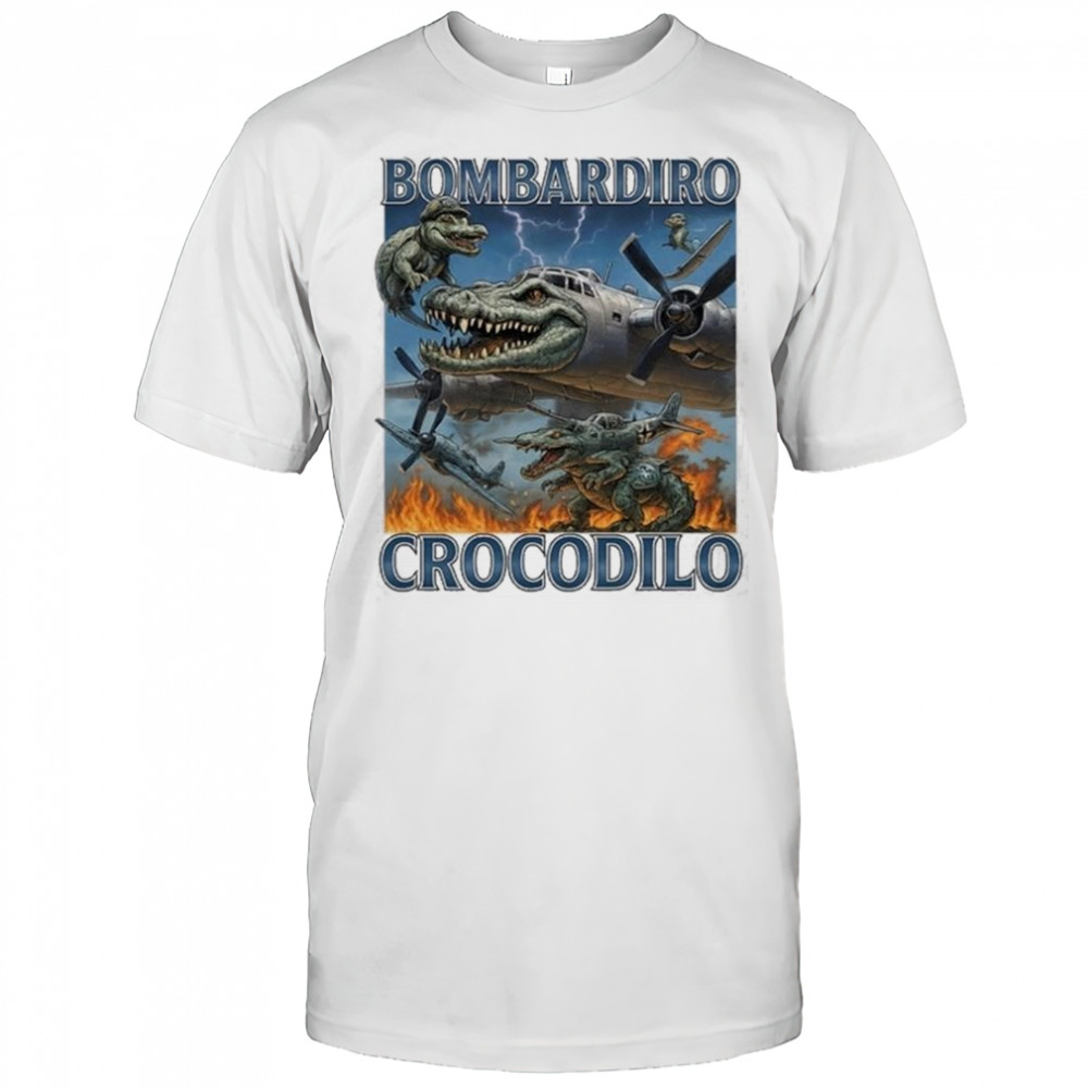 Bombardiro Crocodilo Italian Brainrot Meme Shirt Archives - T Shirt Classic
