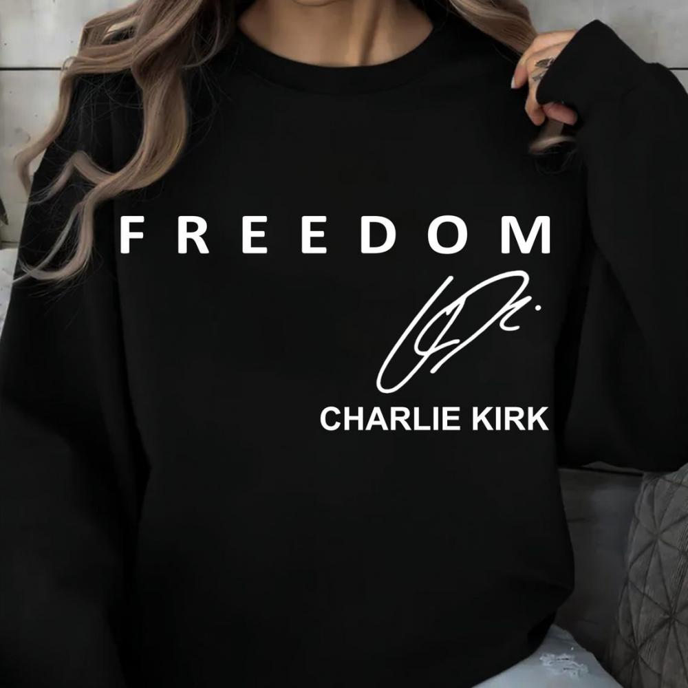 Freedom Signature Charlie Kirk Sweatshirt