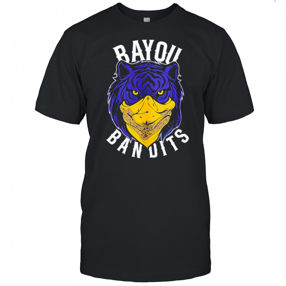Whit Weeks wearing Bayou Bandits logo shirt