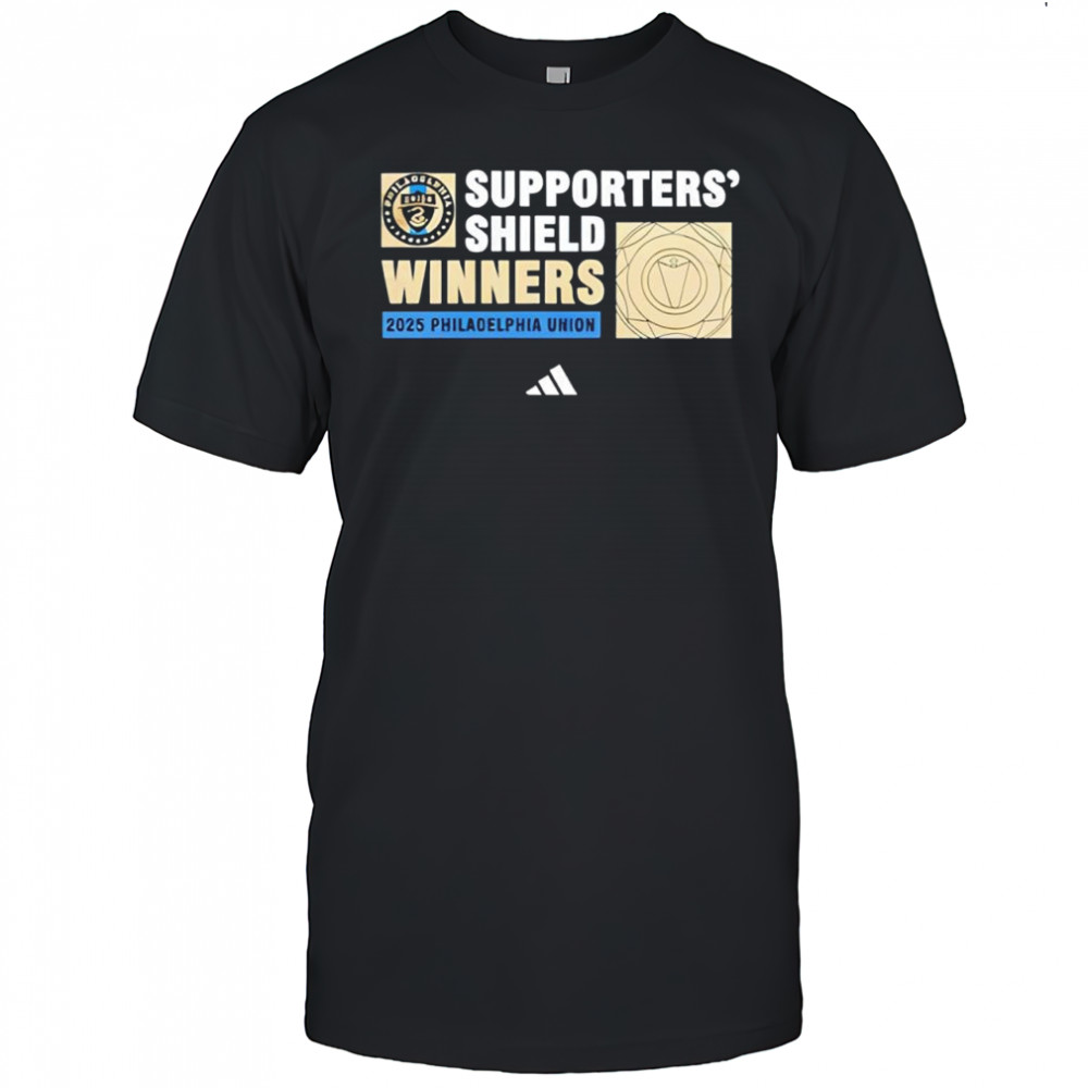 Philadelphia Union’s 2025 Supporters’ Shield winners logo poster shirt