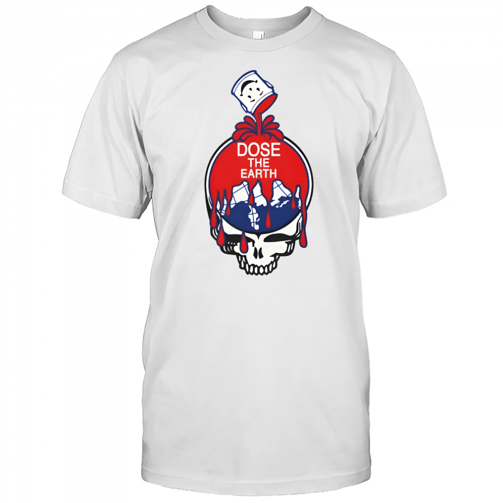 Dose the Earth Grateful Dead skull Bob Weir Tribute shirt